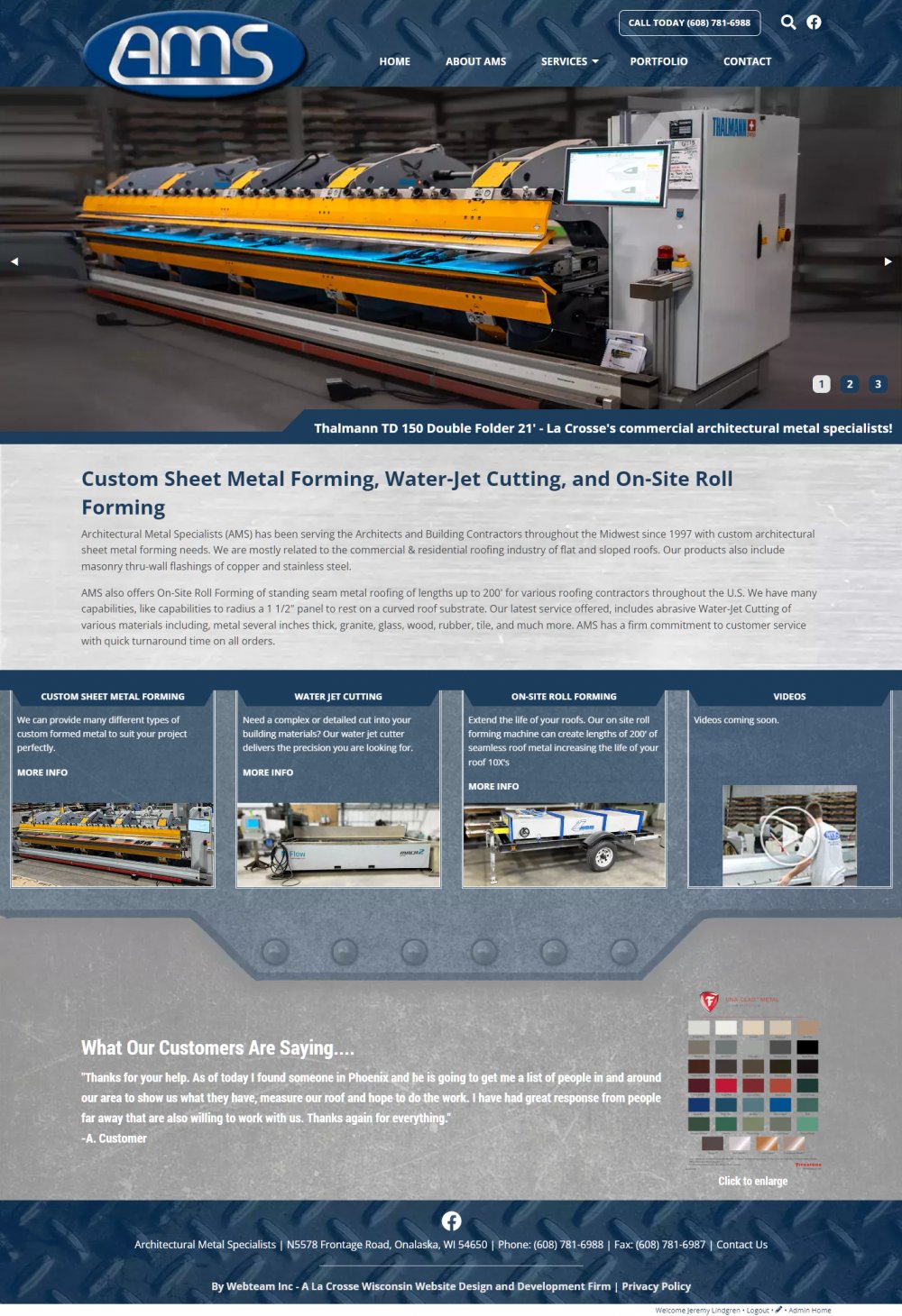 Architectural Metal Specialists - Webteam, Inc